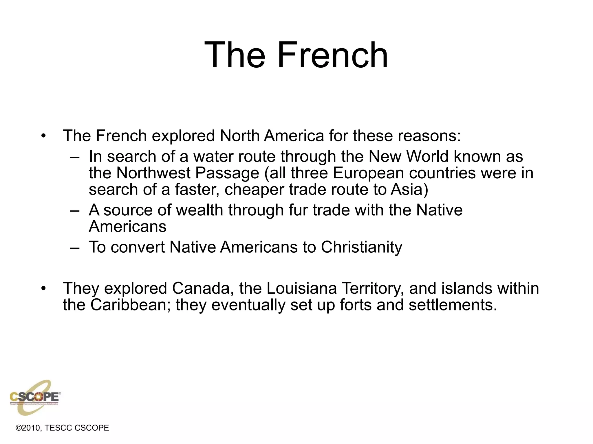 Reasonfor exploration | PPT