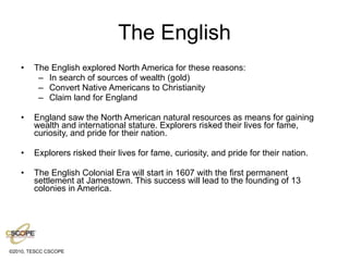 Reasonfor exploration | PPT