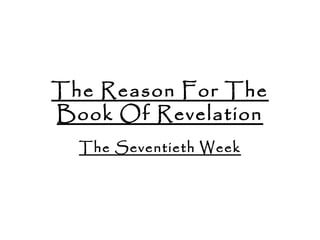 Reason for the book of revelation | PPT