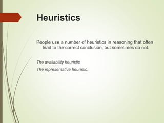 Reasoning & Decision Making | PPTX