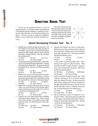 Reasoning practice-book for SSC exam preparation | PDF