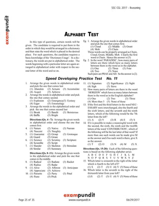 Reasoning practice-book for SSC exam preparation | PDF