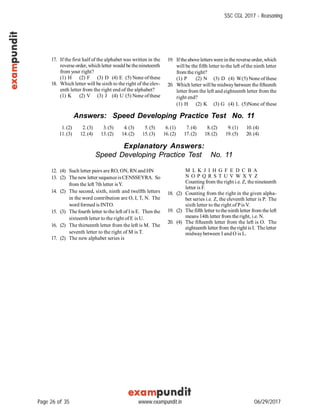 Reasoning practice-book for SSC exam preparation | PDF