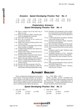 Reasoning practice-book for SSC exam preparation | PDF