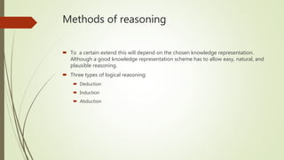 Reasoning in AI | PPTX