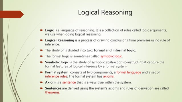 Reasoning in AI | PPTX