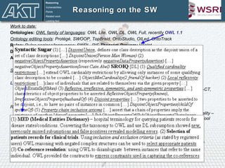 Reasoning on the Semantic Web | PPT