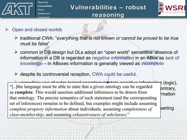 Reasoning on the Semantic Web | PPT
