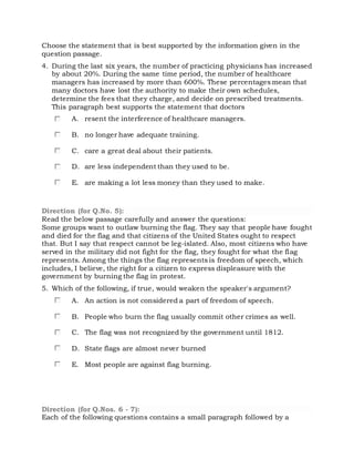 Reasoning test 1 | DOCX