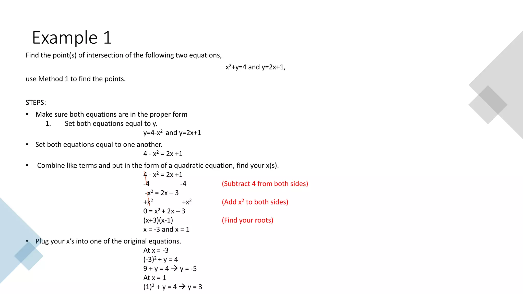 Reasoning with equations and inequalities | PPT