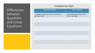Reasoning with equations and inequalities | PPT