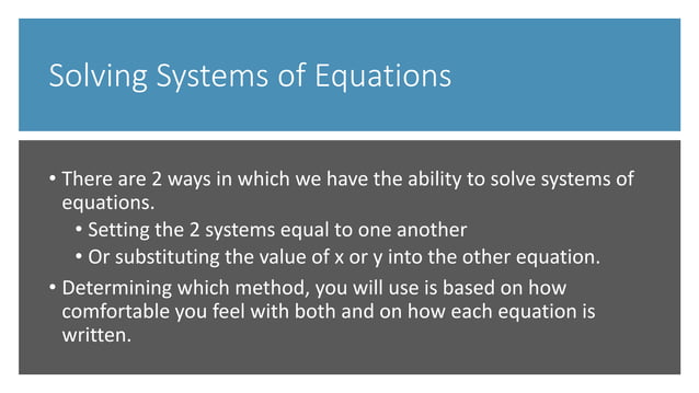 Reasoning with equations and inequalities | PPT