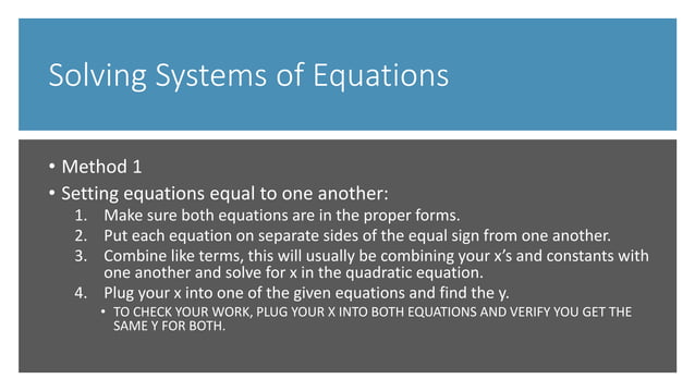 Reasoning with equations and inequalities | PPT
