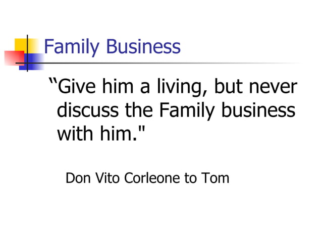 Reasons Of Family Business Failures | PPT
