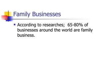 Reasons Of Family Business Failures | PPT | Parenting | Family and ...