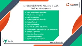 12 amazing Reasons to Choose VueJS for Building Promising Web Applications | PPT