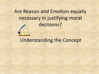 Reasons and emotions | PPTX