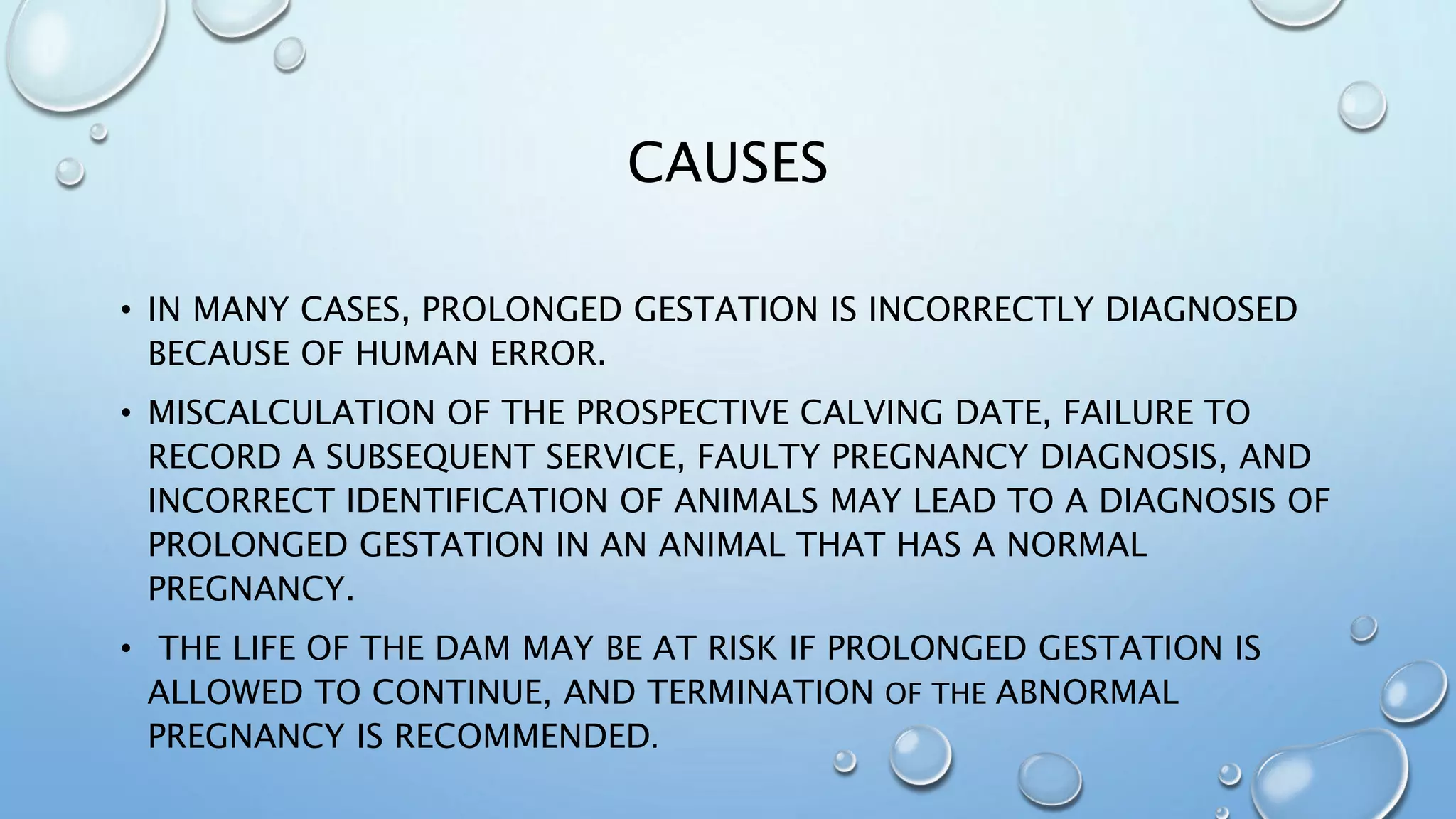 Reasons and treatment of prolong calving in cattle | PPTX
