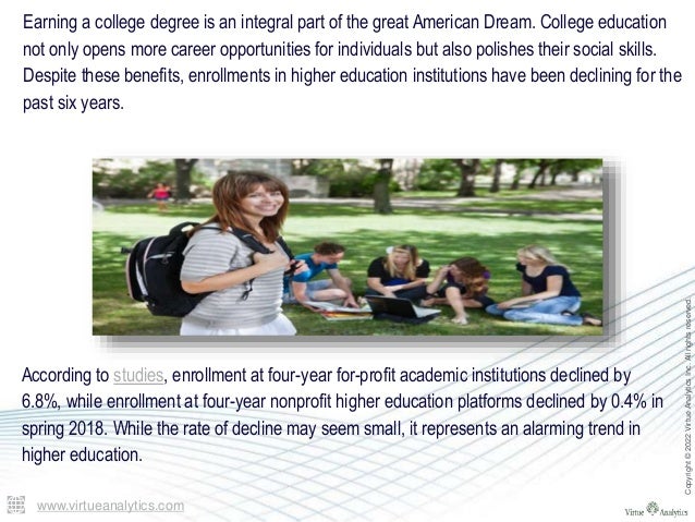 Reasons behind the Current College Enrollment decline | PPTX