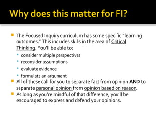 Reasons, Facts, and Opinions | PPT