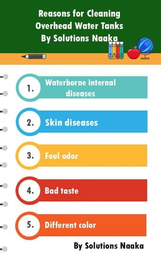 Reasons for cleaning overhead water tanks | PDF