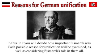 Reasons for german unification bismarck | PPTX | Politics