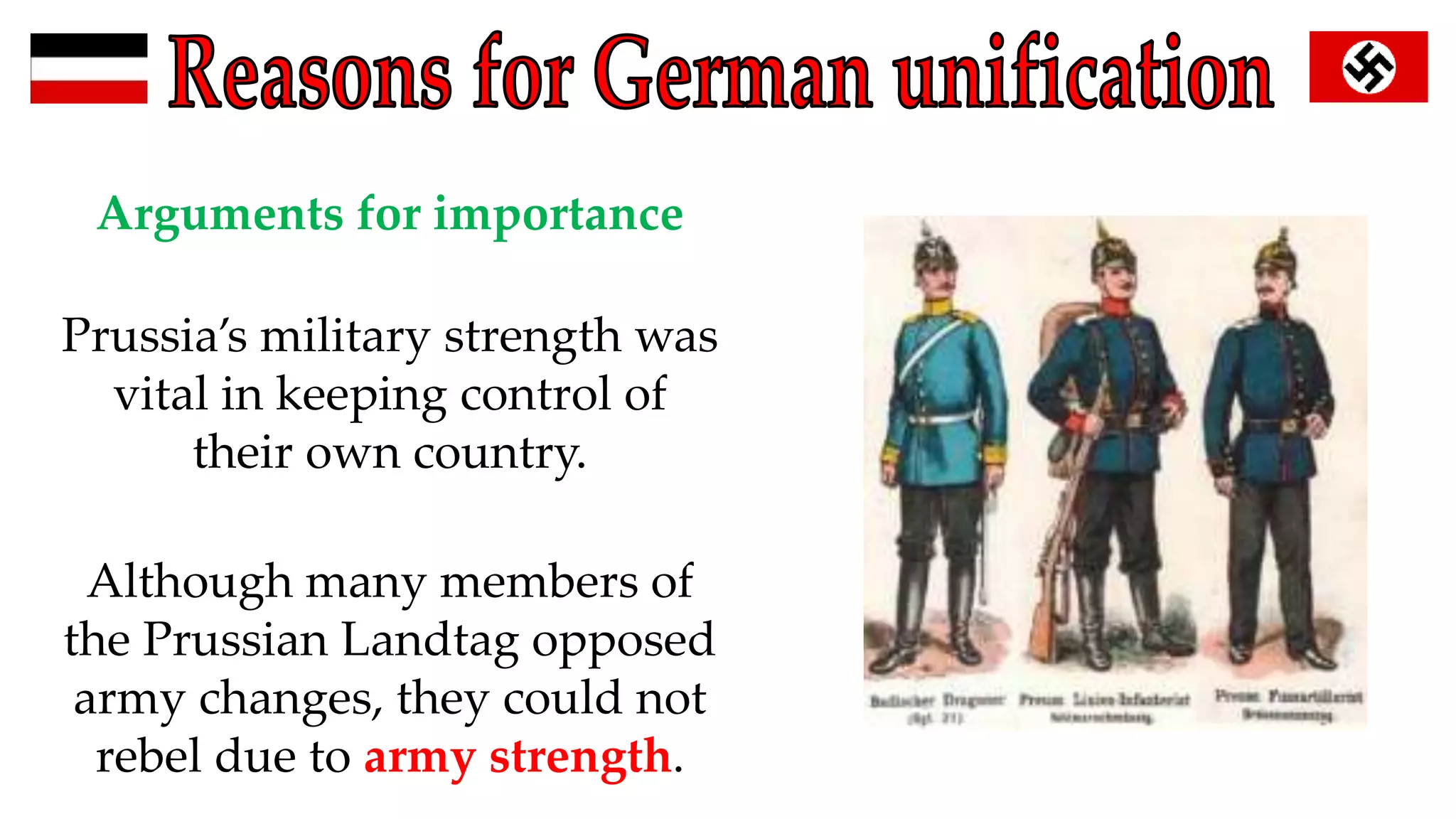 Reasons for german unification prussian military | PPT