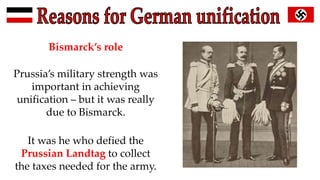 Reasons for german unification prussian military | PPTX