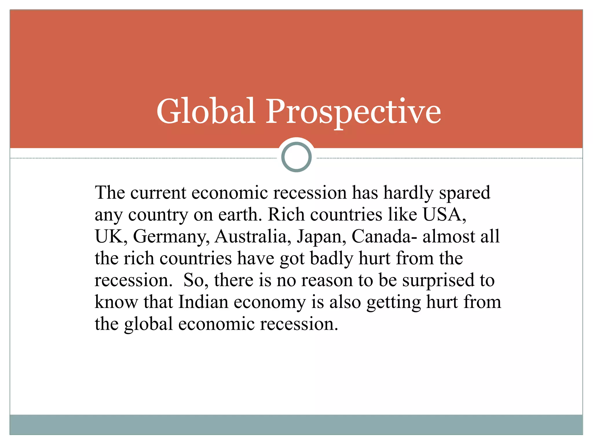 Reasons For Global Recession Nayana | PPT