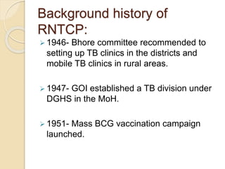 Reasons for innovations and changing strategies in RNTCP 2019 | PPT