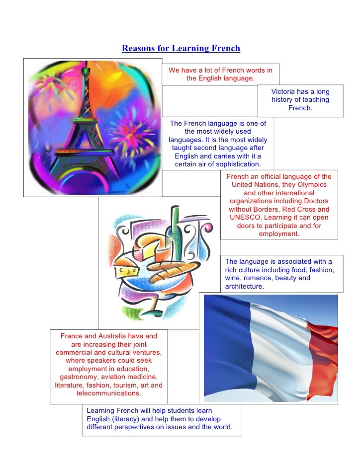Reasons for learning french