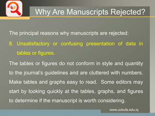 Reasons for Manuscript Rejection? | PDF | Desktop Publishing | Computer ...