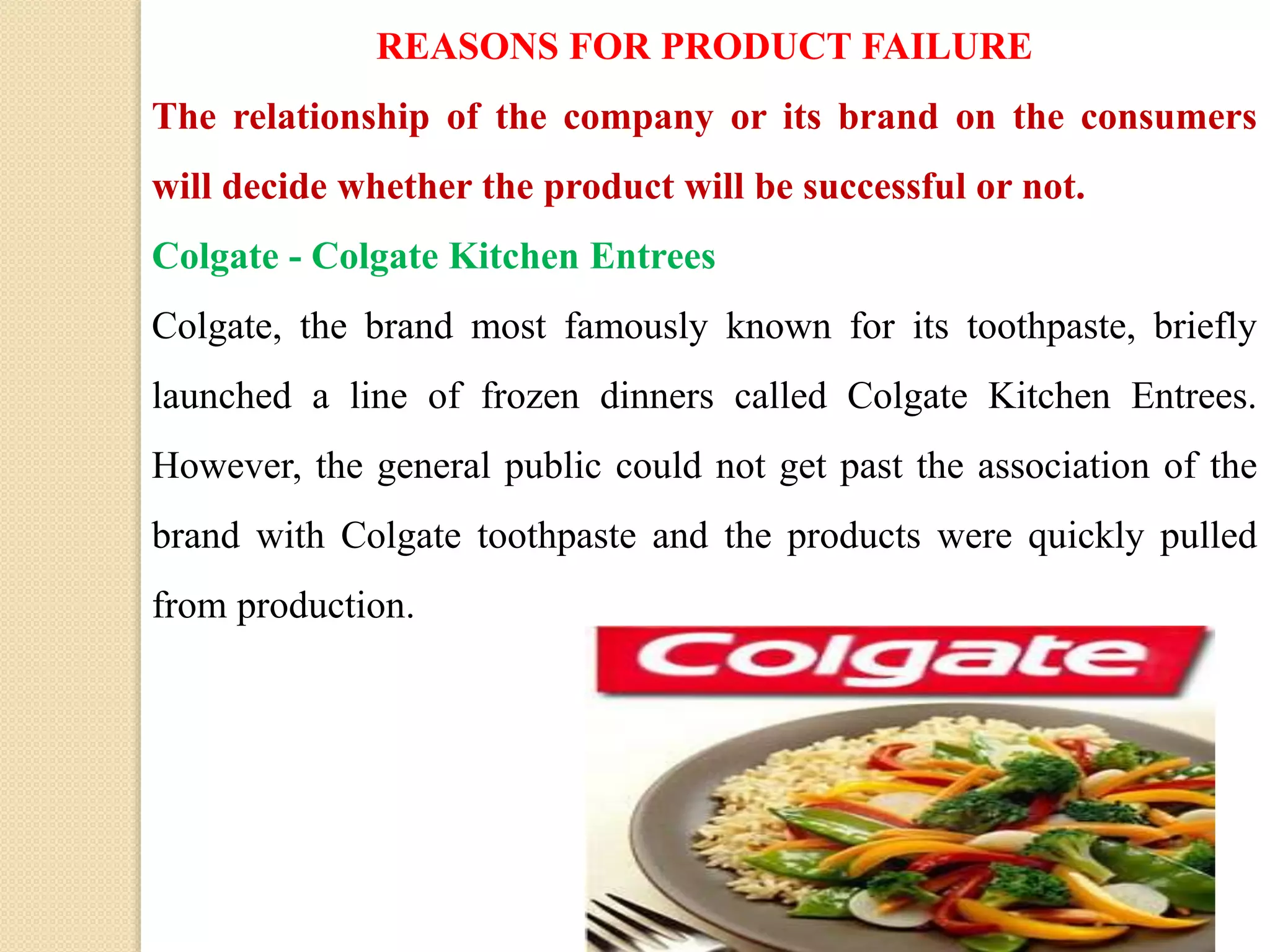 Reasons for Product Failure and Traits of Successful Brands | PPT