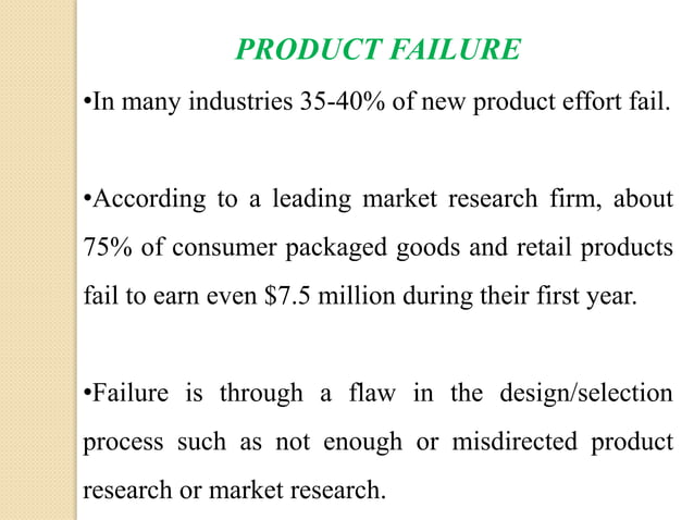 Reasons for Product Failure and Traits of Successful Brands | PPT