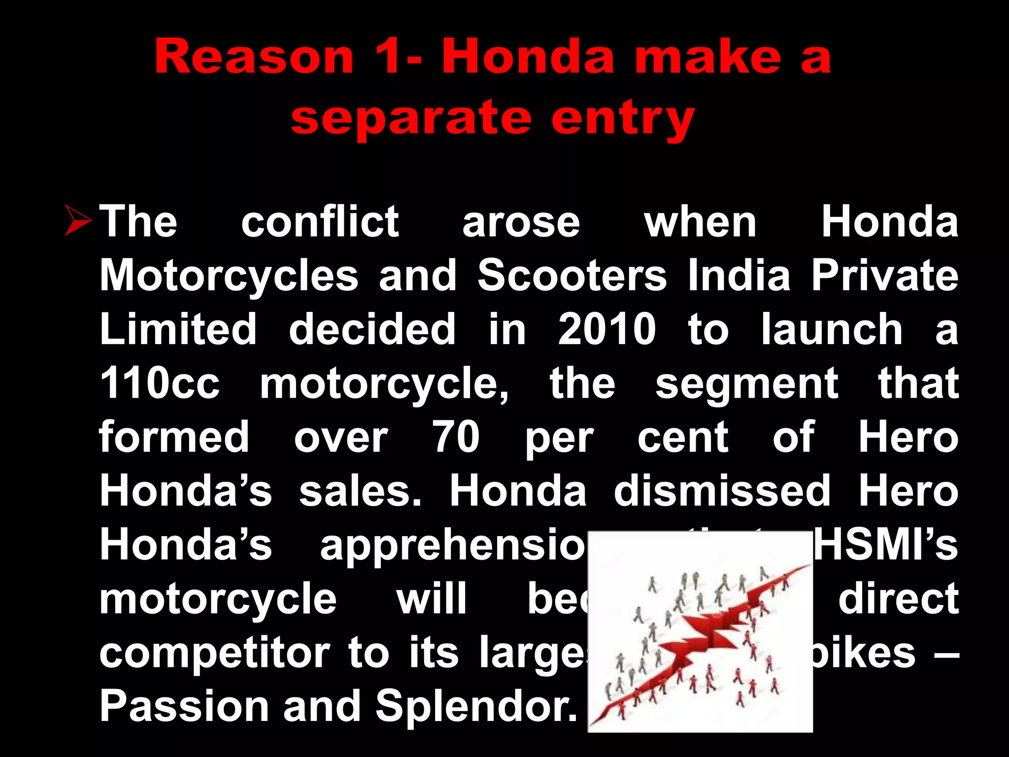 A Case Study : Reasons for separation of Hero Honda | PPTX