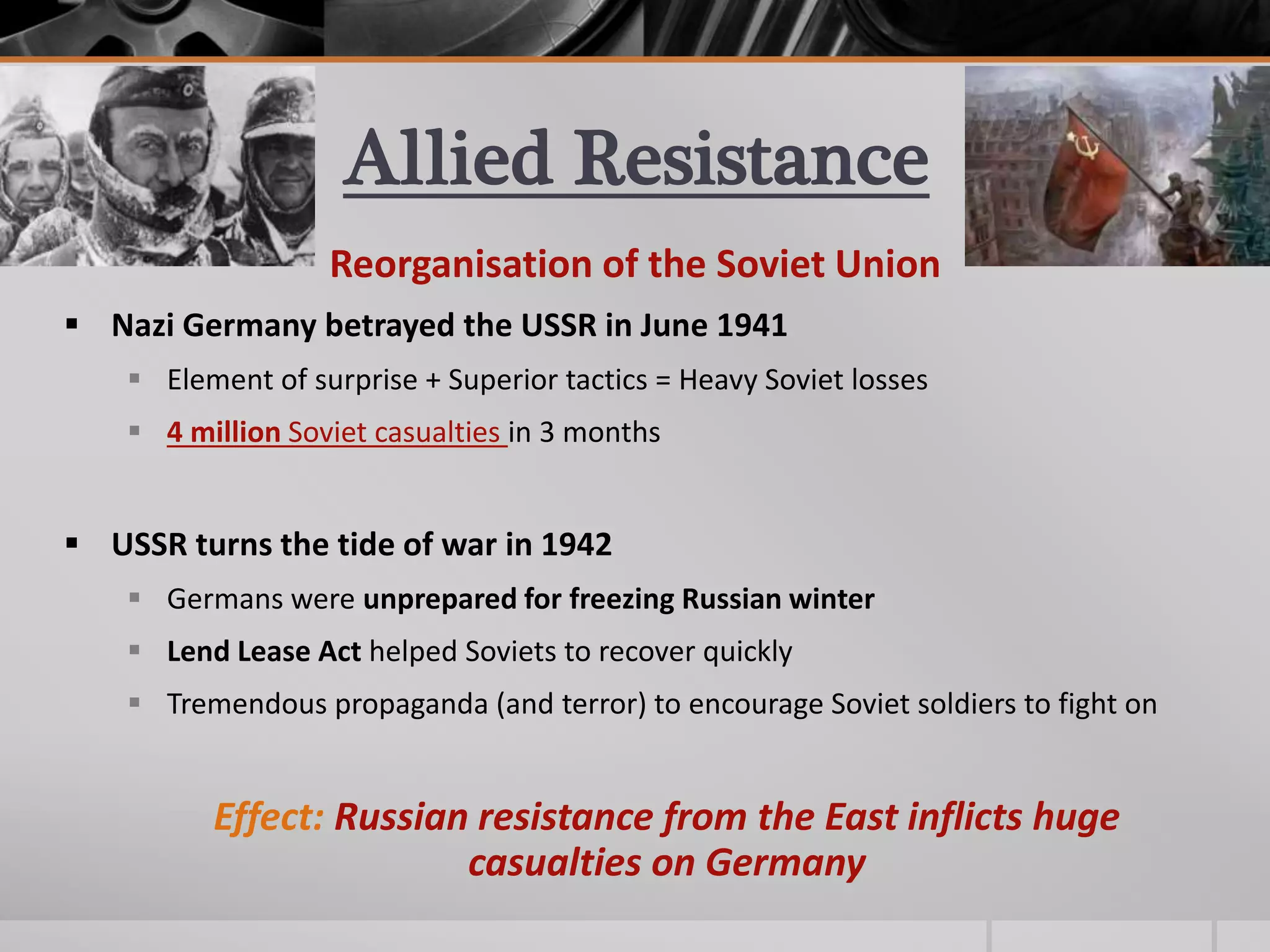 Reasons for the Defeat of Germany in WWII | PPTX