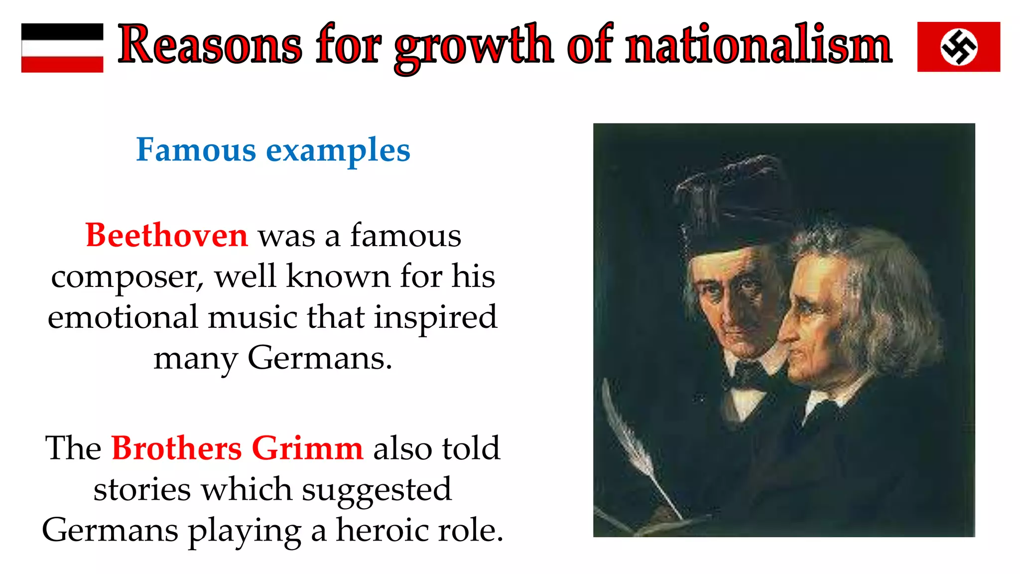 Reasons for the growth of German nationalism cultural factors | PPTX