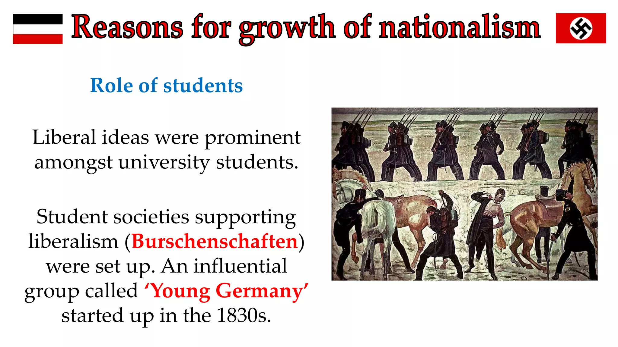 Reasons for the growth of German nationalism liberals | PPT