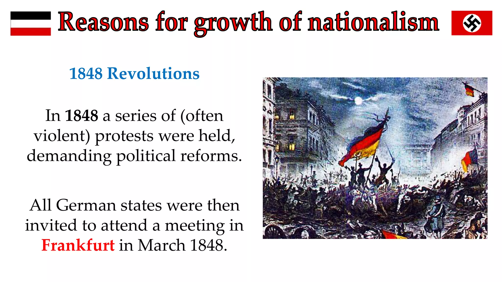 Reasons for the growth of German nationalism liberals | PPT