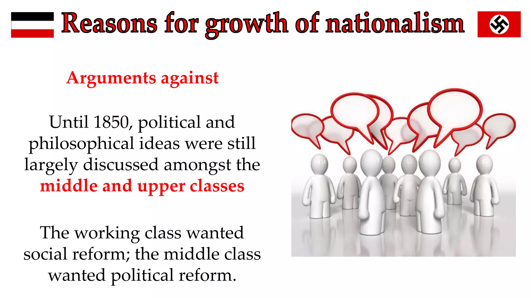 Reasons for the growth of German nationalism liberals | PPT