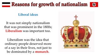 Reasons for the growth of German nationalism liberals | PPTX