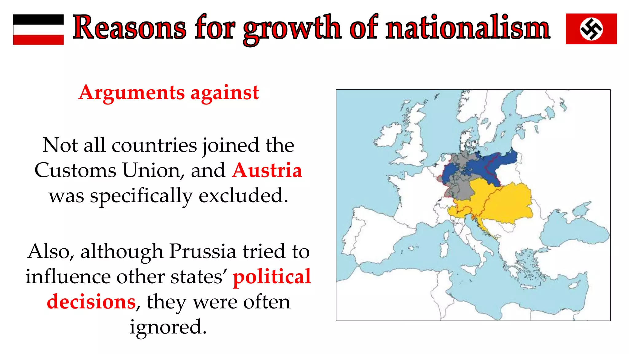 Reasons for the growth of German nationalism zollverein | PPT