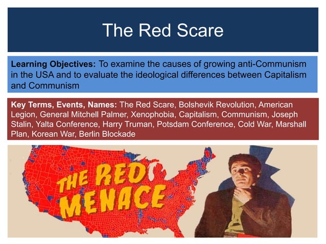 Reasons for the Red Scare | PPTX