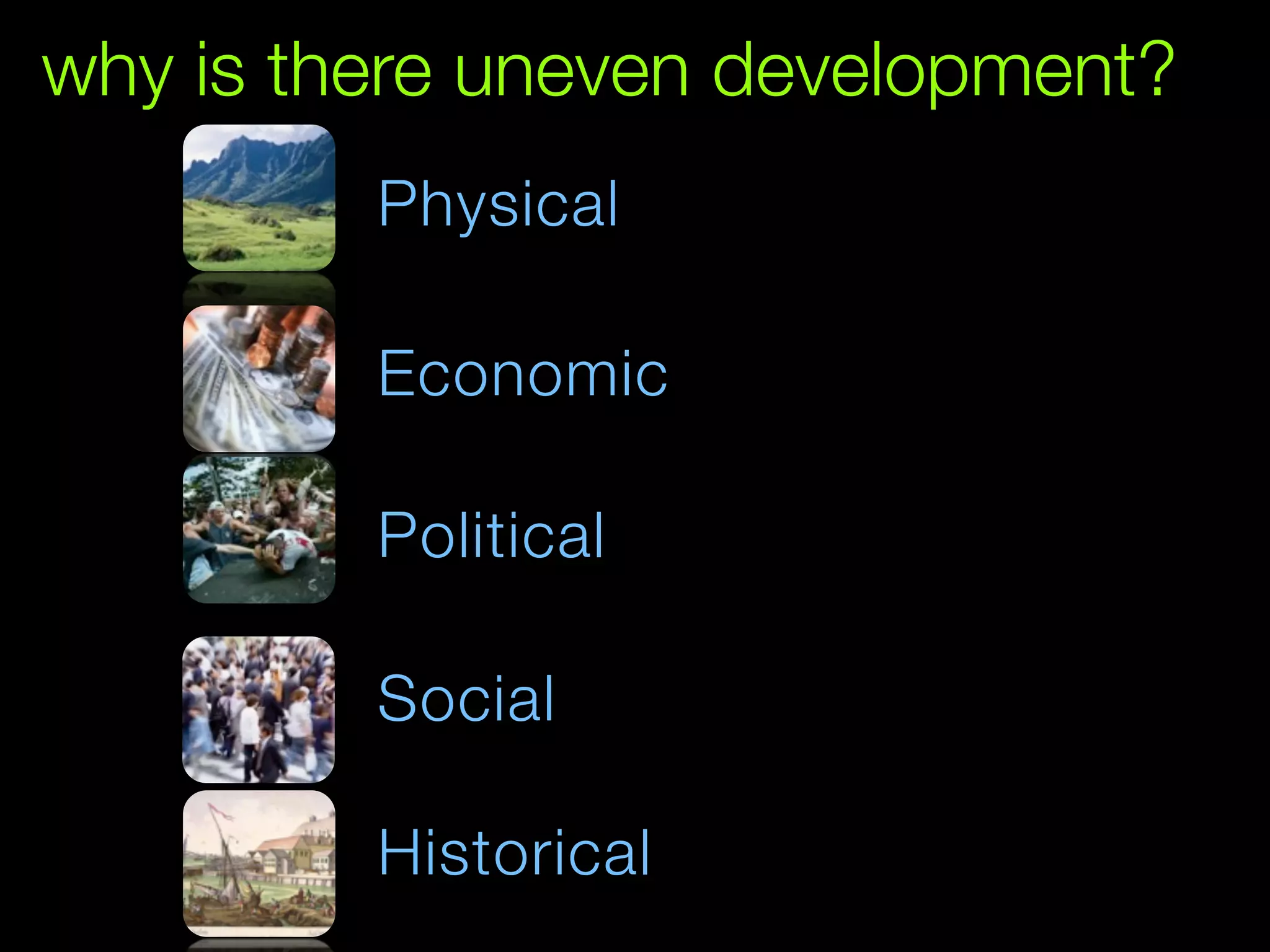 Reasons for uneven development | PDF