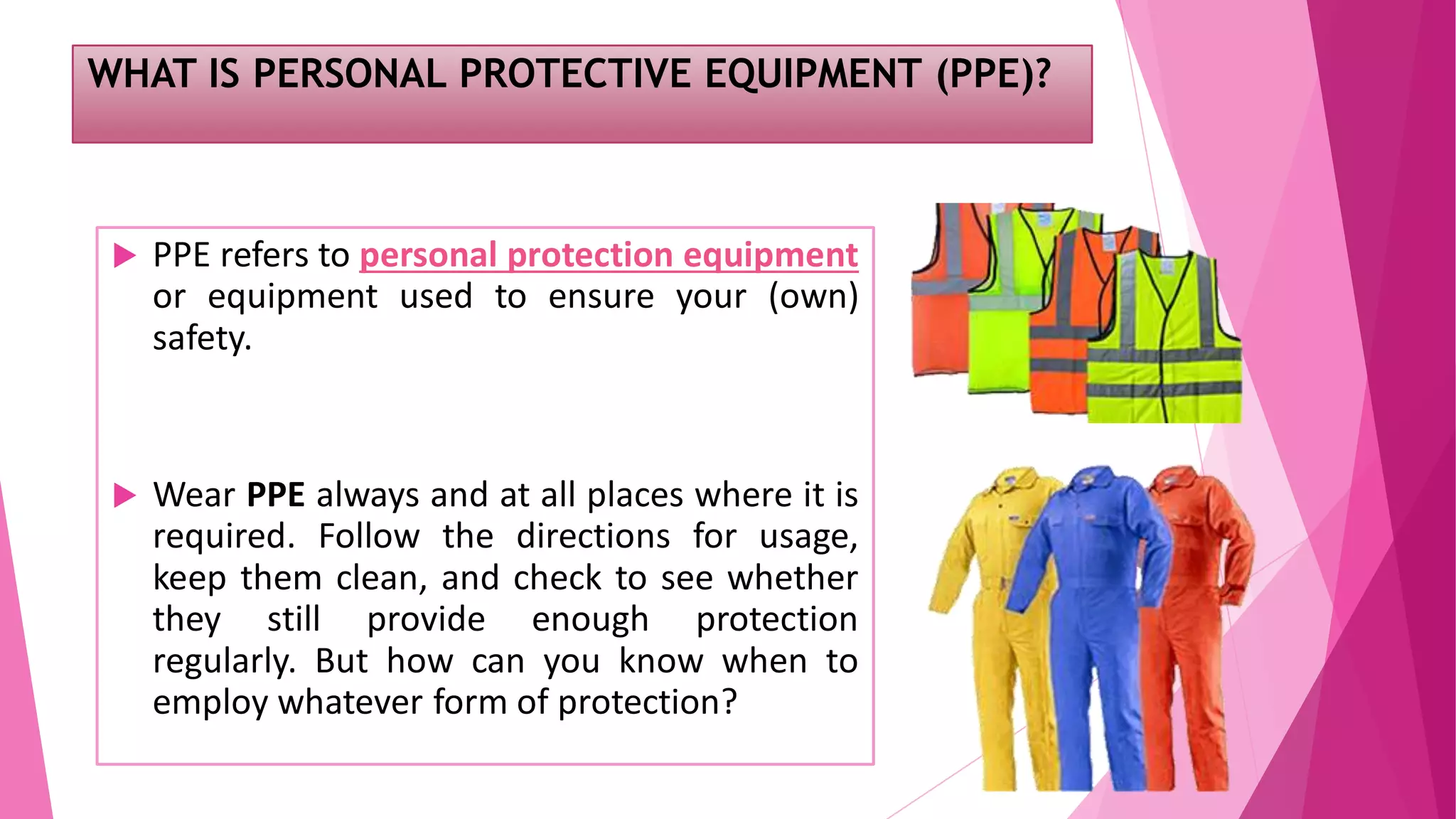 Reasons It's Important You Use PPE in the Workplace.pdf | Eye and ...