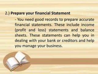 Importance of Bookkeeping ppt | PPTX