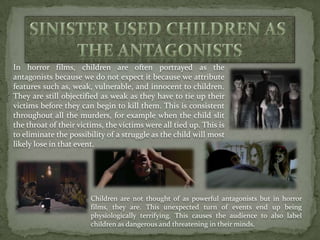 Reasons Sinister is a good horror thriller film | PPT