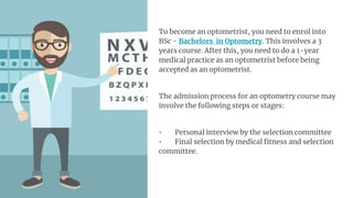 Reasons To Become An Optometrist | PPTX
