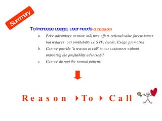Reasons To Call | PPT