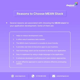 Reasons to Choose MEAN Stack for Your Modern Business Apps | PDF